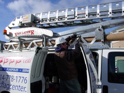 Flag Center > Services > Flagpole Installation